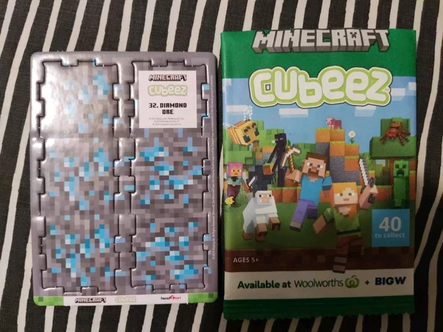 BRAND NEW 2025 Woolworths BigW Minecraft Cubeez No 32 Diamond Ore $3.00 ...