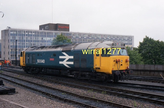 ORIGINAL RAILWAY PHOTOGRAPHIC negative Class 50 50040 at Bristol £3.50 ...