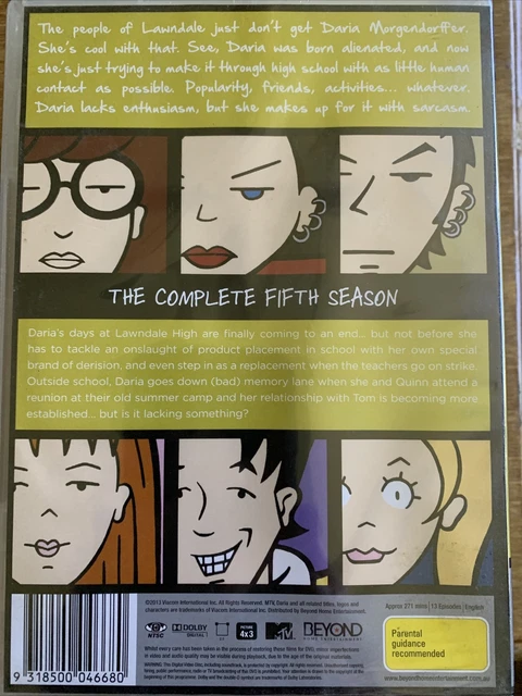 DVD: DARIA - The Adult Animated Series (Complete Season 05 / 13 ...