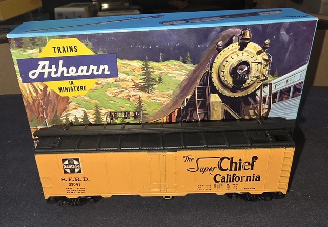 ATHEARN 5016 HO Gauge - Super Chief California 40FT Box Car - Excellent ...