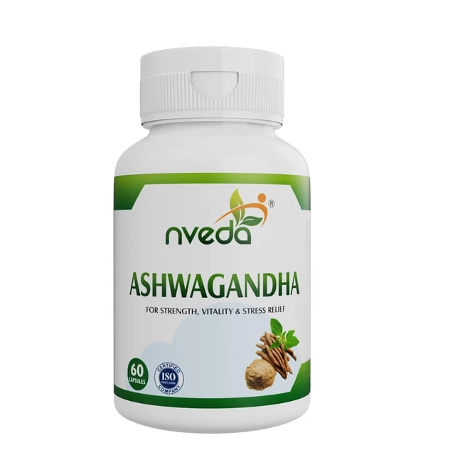 NVEDA ASHWAGANDHA CAPSULES 60 | Stress Relief, Anxiety Support & Energy ...