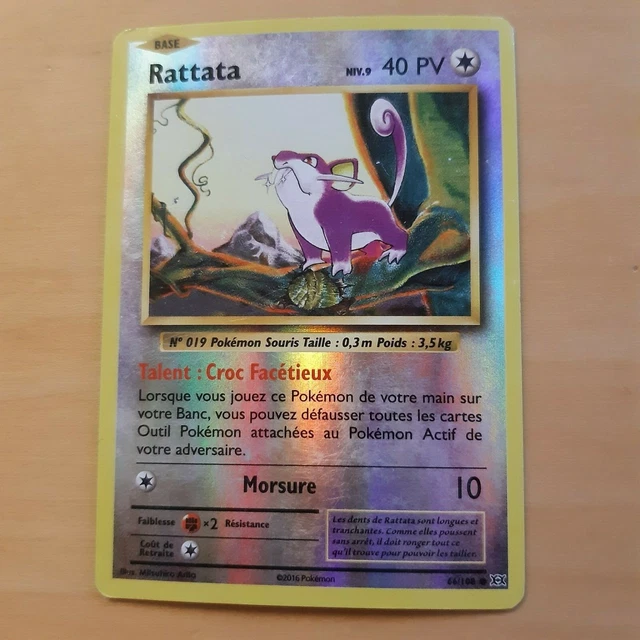CARTE POKÉMON RATTATA - XY - Evolutions - Reverse EUR 2,00 - PicClick FR