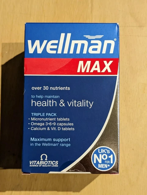 VITABIOTICS WELLMAN MAX Tablets - 84 Count £10.99 - PicClick UK