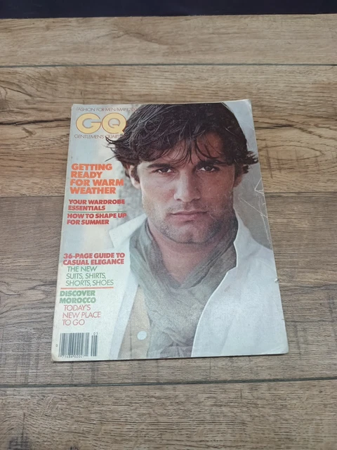 GQ MAGAZINE-MAY 1978-DESTINATION Morocco-Eric Milano-Bruce Weber-Jack Scalia £23.55 - PicClick UK
