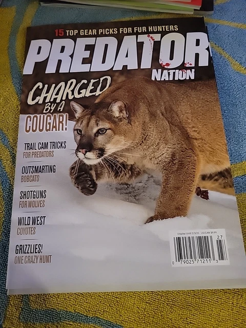 PREDATOR NATION Magazine 2024 Charged by a Cougar! £1.08 - PicClick UK