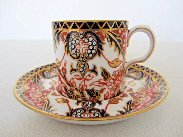 ROYAL CROWN DERBY Porcelain 'Imari Kings' Pattern 383 Coffee Can Cup ...