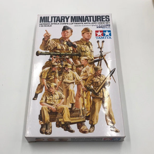 GERMAN AFRICA CORPS Luftwaffe Artillery Crew Set Tamiya | No. 35343 | 1 ...