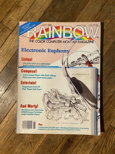 THE RAINBOW JUNE 1986 The Color Computer Monthly Magazine Electronic ...