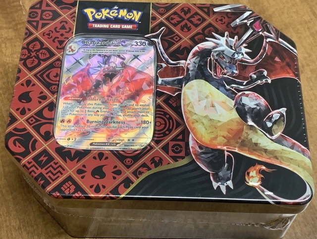 2024 CHARIZARD POKÉMON Tin Paldean Fates Scarlet & Violet ((Sealed ...