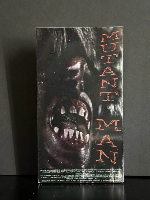 MUTANT MAN VHS Dead Alive Productions RARE Alternative Cover BRAND NEW ...