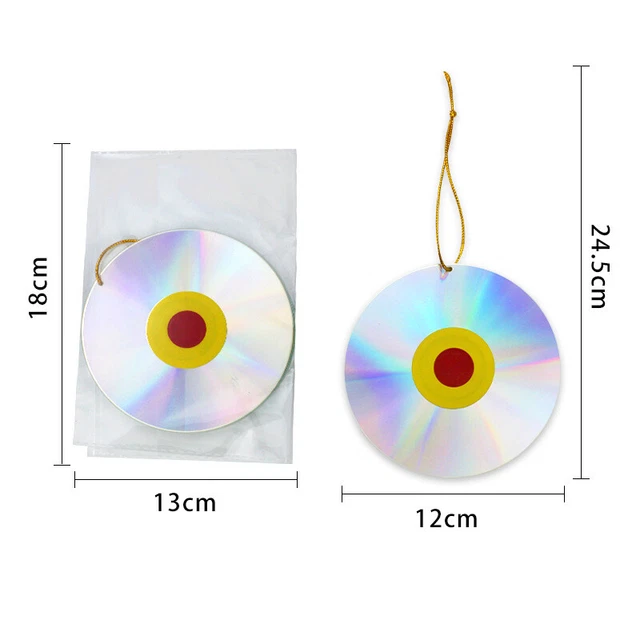 DOUBLE SIDED REFLECTION Reflective Anti CD Bird Repellant with Bell ...