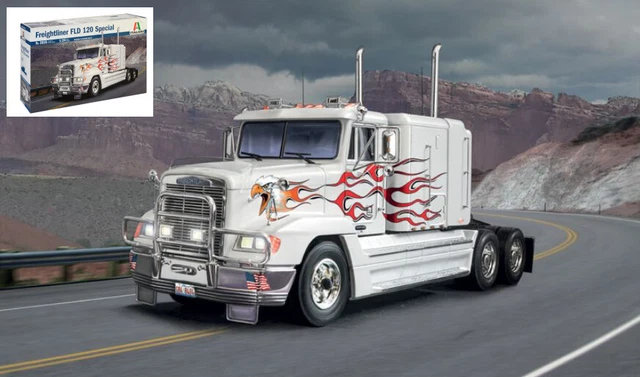 MODELLAUTO LKW MODEL Kit Bausatz Italeri FREIGHTLINER FLD 120 SPECIAL ...