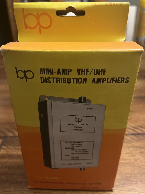 VINTAGE BP MINI Amp VHF UHF Distribution Amplifier W Box- Not Tested £ ...