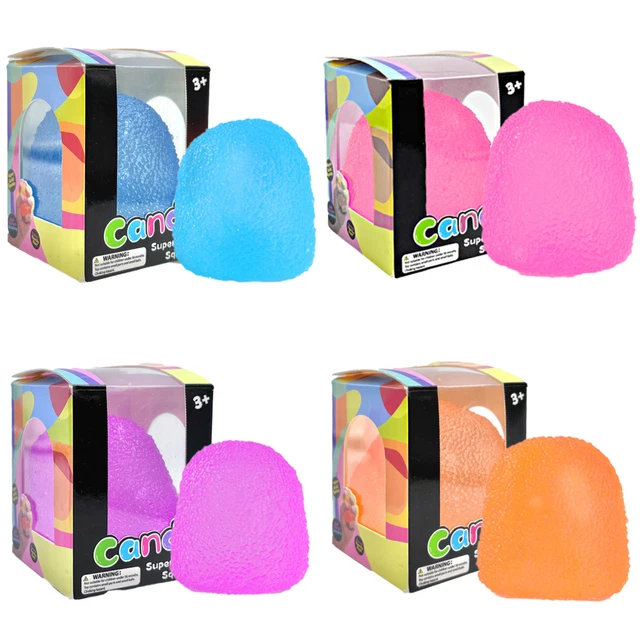 TEXTURED SENSORY TOY Squeeze Toy Soft Fidget Toy for Kids Teens Adults ...