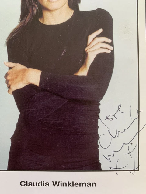 CLAUDIA WINKLEMAN TV Presenter (The Traitors) **Hand Signed** Photo ...