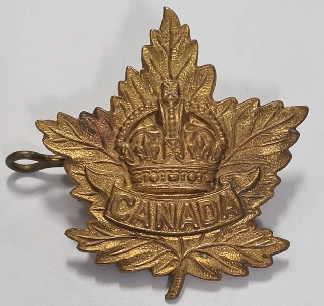 CANADIAN CANADA ARMY General Service Corps Cap Badge KC Brass £20.00 ...