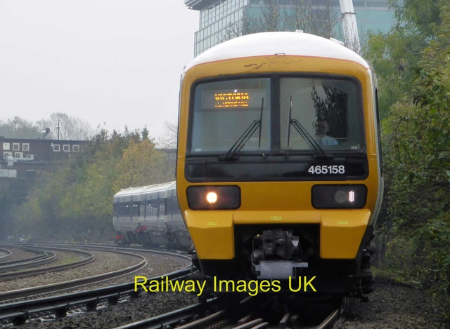 RAILWAY PHOTO - 465158 Orpington to Victoria 2D36 Class 465 £2.00 ...