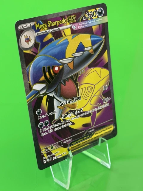 POKEMON MEGA SHARPEDO ex Phantasmal Flames Ultra Rare Full Art 113/094 ...