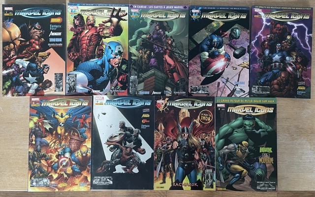 MARVEL FRANCE MARVEL Icons (Avengers) - Lot de 8 Comics N° 1 2 3 4 5 6 ...