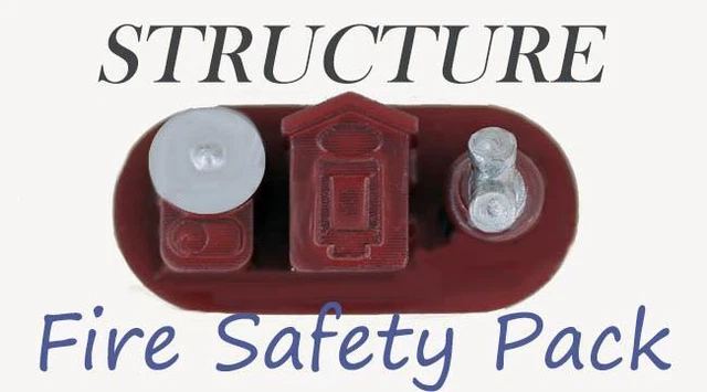 N SCALE BUILDING FIRE SAFETY Pack 3 structure Fire details for your ...