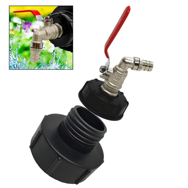 CONNECTEUR DE R SERVOIR d'eau IBC avec raccord de vanne billes fil rouge EUR 34,82 - PicClick IT