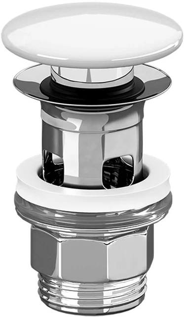 VILLEROY & BOCH Push Open Ventil 8L033401 verchromt, Ventilabdeckung ...