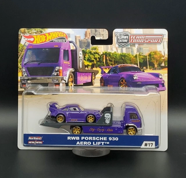 HOT WHEELS TEAM Transport #17 RWB Porsche 930 Aero Lift transport dans ...