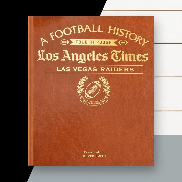 LAS VEGAS RAIDERS NFL American Football Raider Newspaper History Gift ...