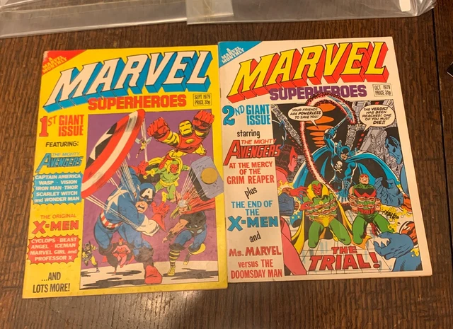 MARVEL SUPERHEROES MONTHLY ,1st &2nd Giant Issue,Sept 1977 &Oct 1977 ...