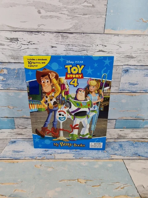 TOY STORY 4 My Busy Book with 10 Figurines & a Playmat (2019, Board ...
