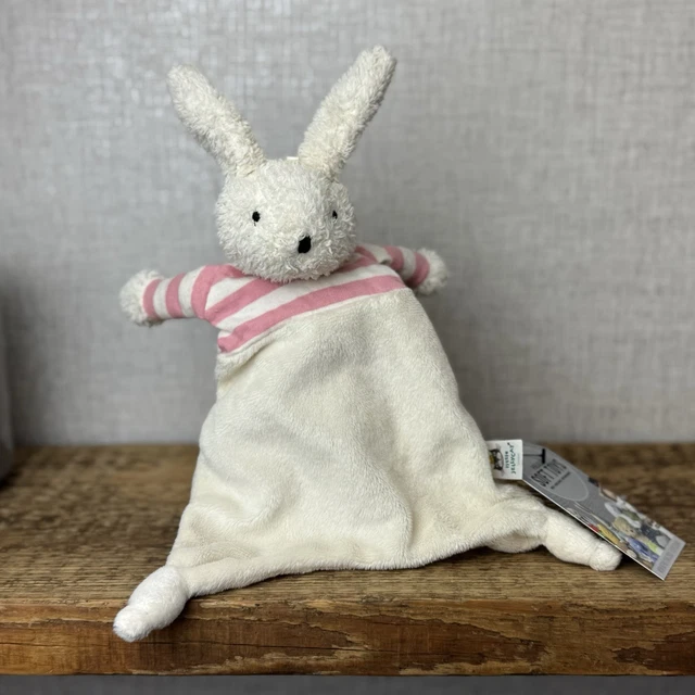 JELLYCAT BREDITA BUNNY Comforter - Baby Bunny Cream & White Soft Toy ...
