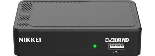 NIKKEI DECODER DIGITALE Terrestre DVB-T2 HD 10 bit HDMI colore Nero ...