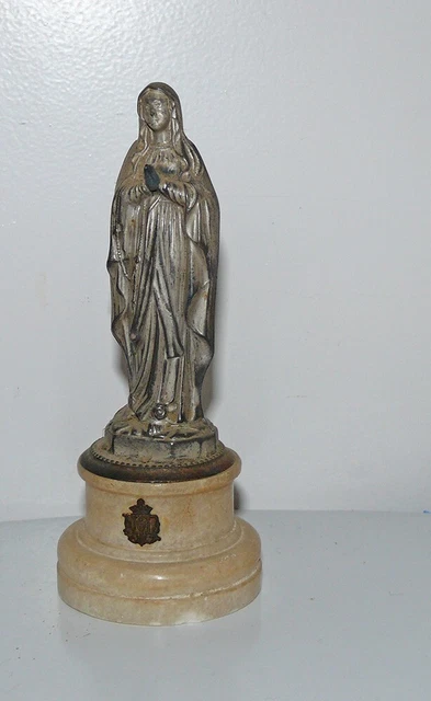 STATUETTE ANCIENNE DE notre Dame de Lourdes - La Sainte Vierge Marie ...