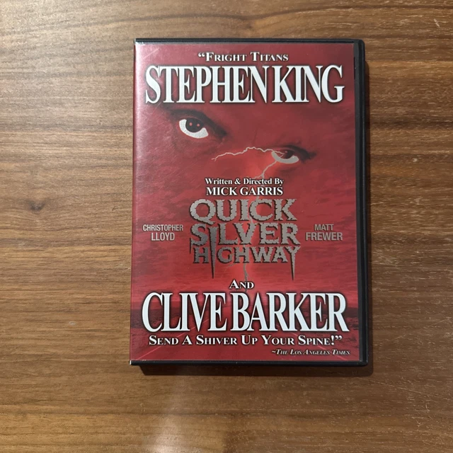 QUICKSILVER HIGHWAY DVD 1997 Horror Stephen King Clive Barker Tested ...