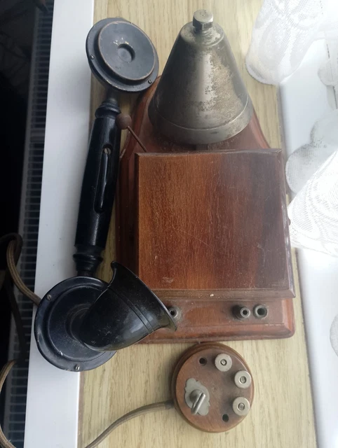VINTAGE PARLYPHONE TELEPHONE Bell Box AND telephone £52.69 - PicClick UK