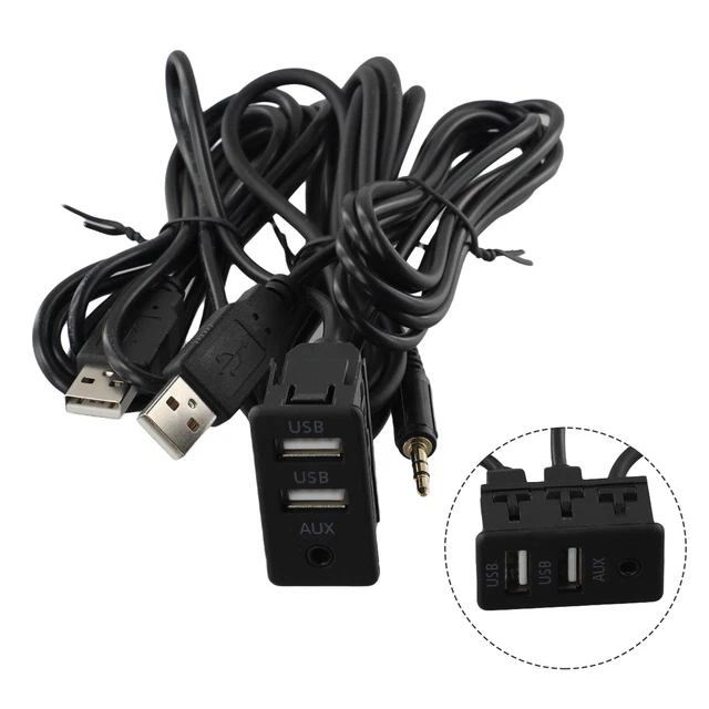PANNEAU DE PORT USB double adaptateur USB avec connecteur USB AUX EUR 20,11 - PicClick FR