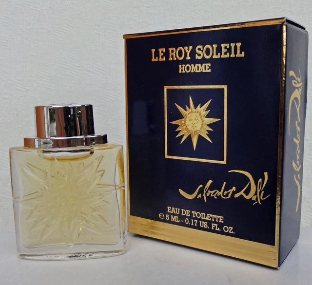MINIATURE DE PARFUMS Dali Le Roy Soleil homme edt 5ml pleine + Boite ...