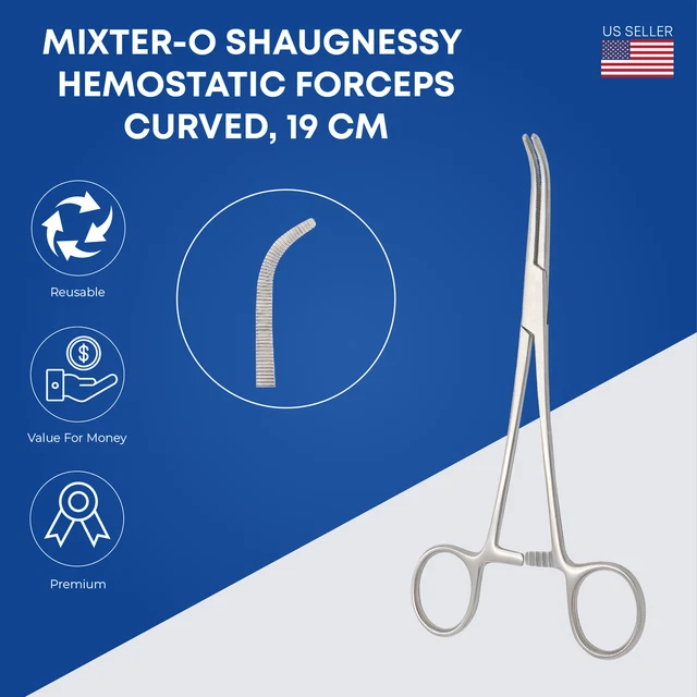 MIXTER-O SHAUGNESSY HEMOSTATIC Forceps 19cm $31.98 - PicClick AU
