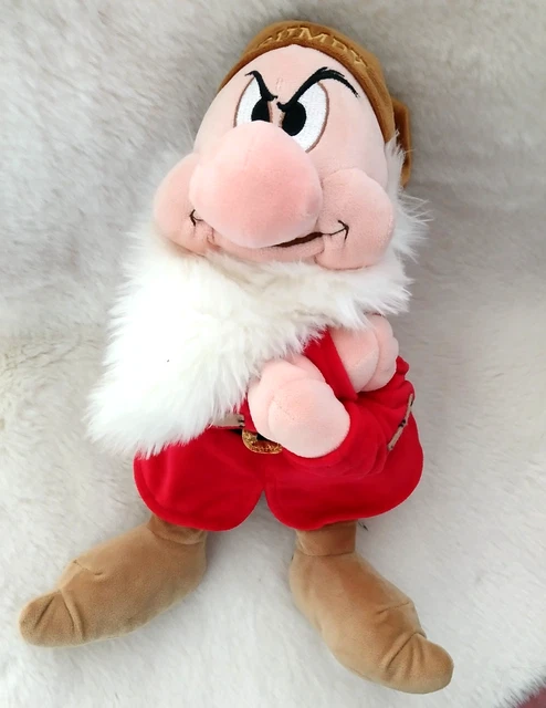 VINTAGE WALT DISNEY Snow White & Seven Dwarfs Grumpy Dwarf Soft Toy Plush £12.99 - PicClick UK