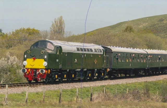 DIESEL TRAIN PHOTO Railway Picture Photograph British Rail Class 40 ...