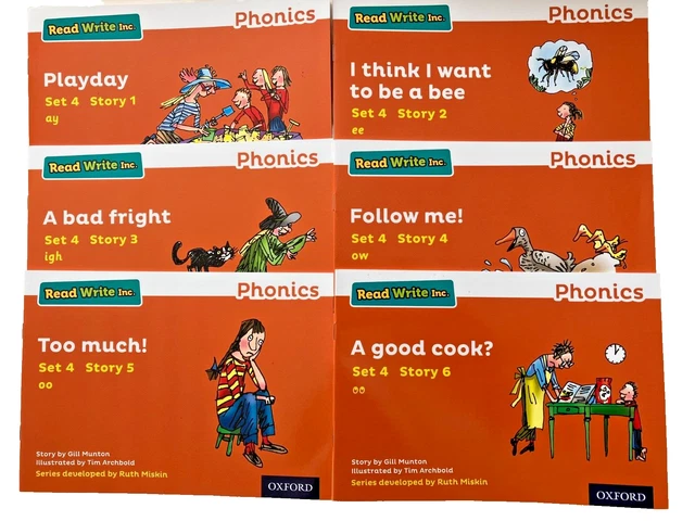 READ WRITE INC. Phonics: Story books Set 4 orange books 1-6 £16.32 ...