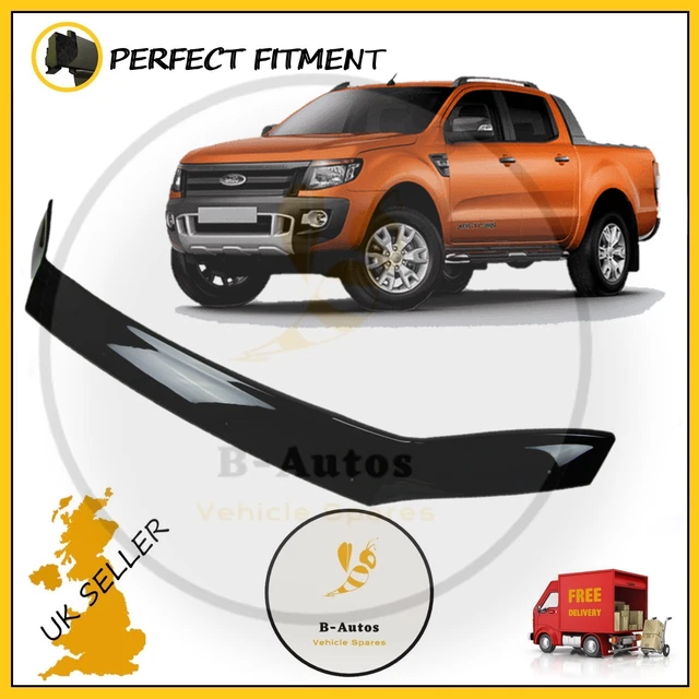 BONNET GUARD BUG Deflector To Fit Ford Ranger 2011 15 Protector Black ...