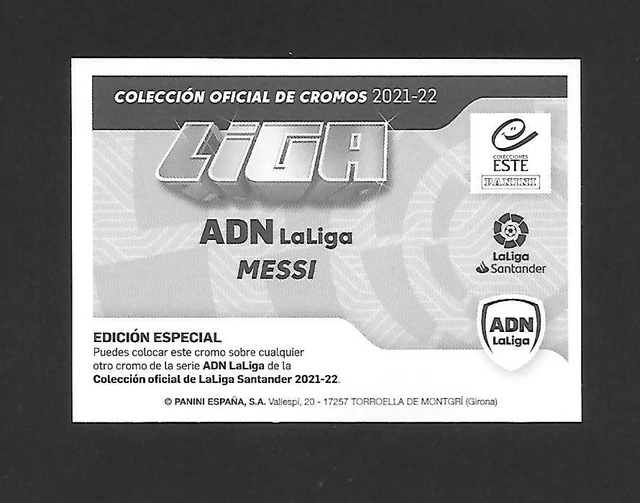 LIONEL MESSI , Sticker Edicion Especial, Adn La Liga Panini Este 2021 ...