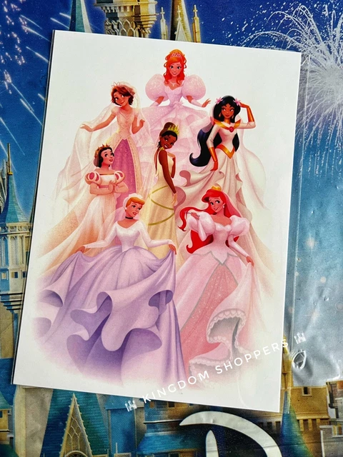 DISNEY PARKS WONDERGROUND Dylan Bonner Ever Afterings Ariel Tiana 5x7 ...