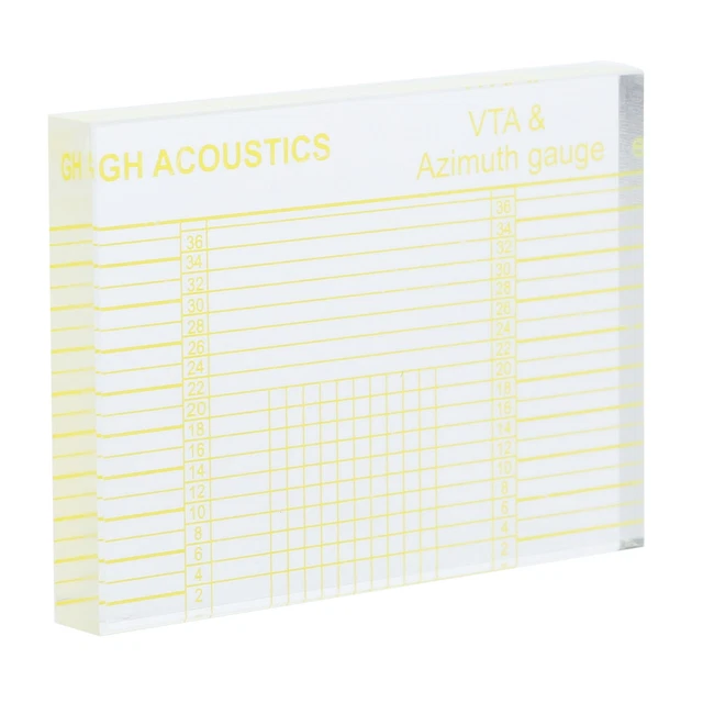 PHONOGRAPH TONEARMS VTA Azimuth Gauge Alignment Block Ruler Headshell ...