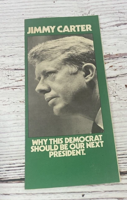 VINTAGE JIMMY CARTER Presidential Campaign Pamphlet 1976 USA Democrat ...