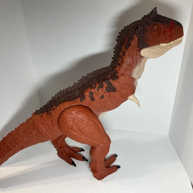 JURASSIC WORLD CAMP Cretaceous Super Colossal Carnotaurus Toro DINO ...