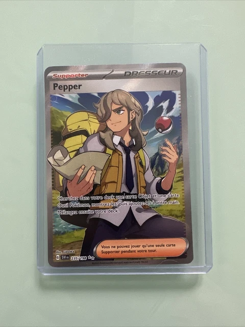 CARTE POKÉMON PEPPER 235/198 Secrète Full Art Écarlate Et Violet Ev01 ...