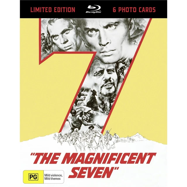 THE MAGNIFICENT SEVEN Brynner, Wallach, McQueen, Bronson (Blu-ray) £43. ...