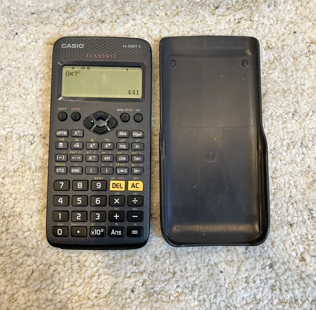 CASIO FX-83GTX BLACK Scientific Calculator With Case £15.06 - PicClick UK